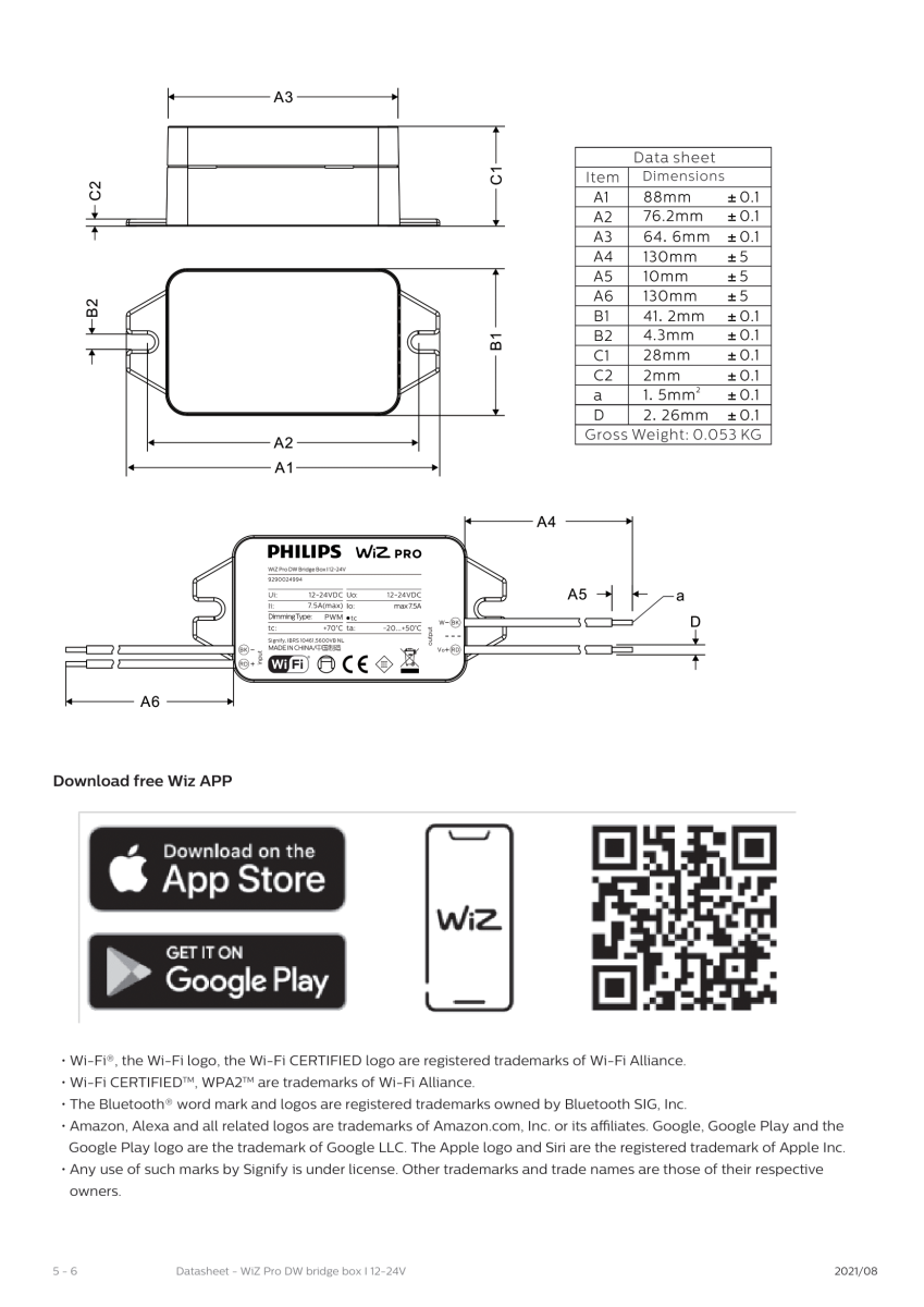 WiZ Pro DW Bridge Box I 12-24V
